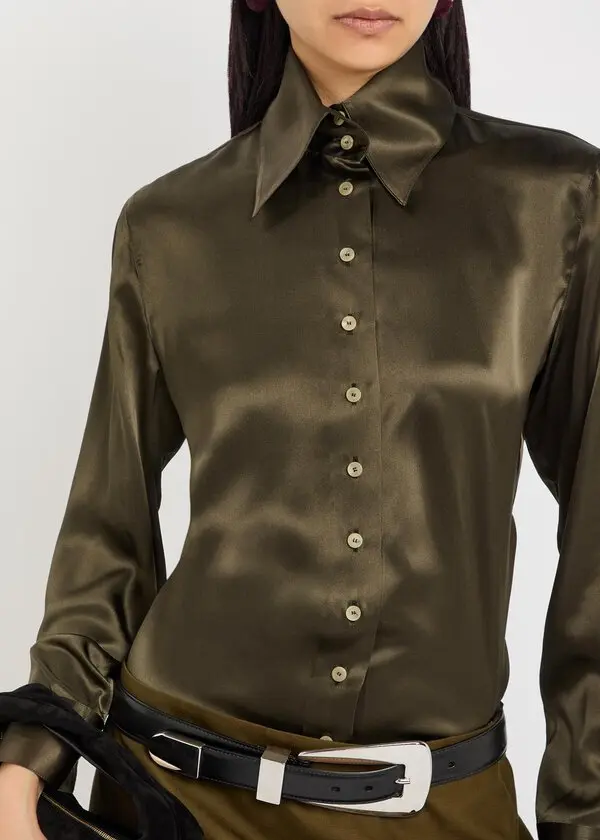 Khaite Ivy Silk Shirt