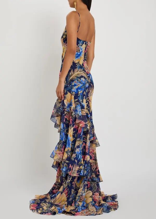 Etro Floral-print Chiffon Maxi Dress