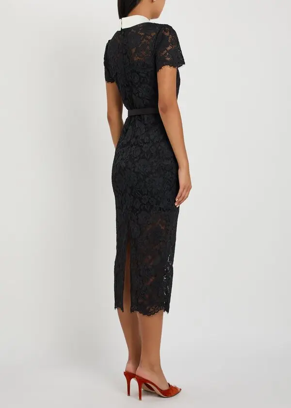 SELF-PORTRAIT Lace Midi Dress
