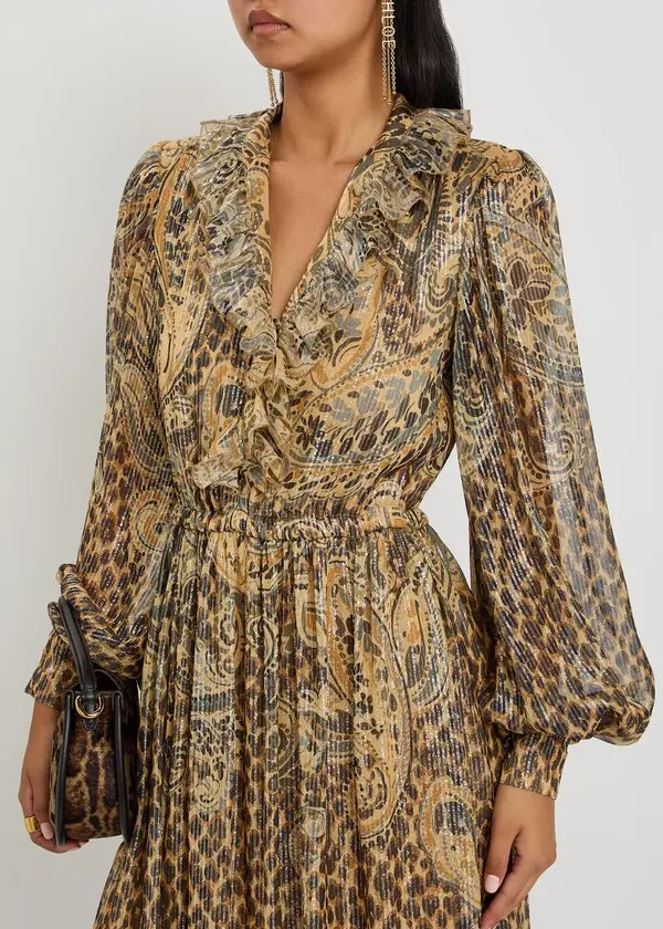 Etro Printed Silk-blend Midi Dress