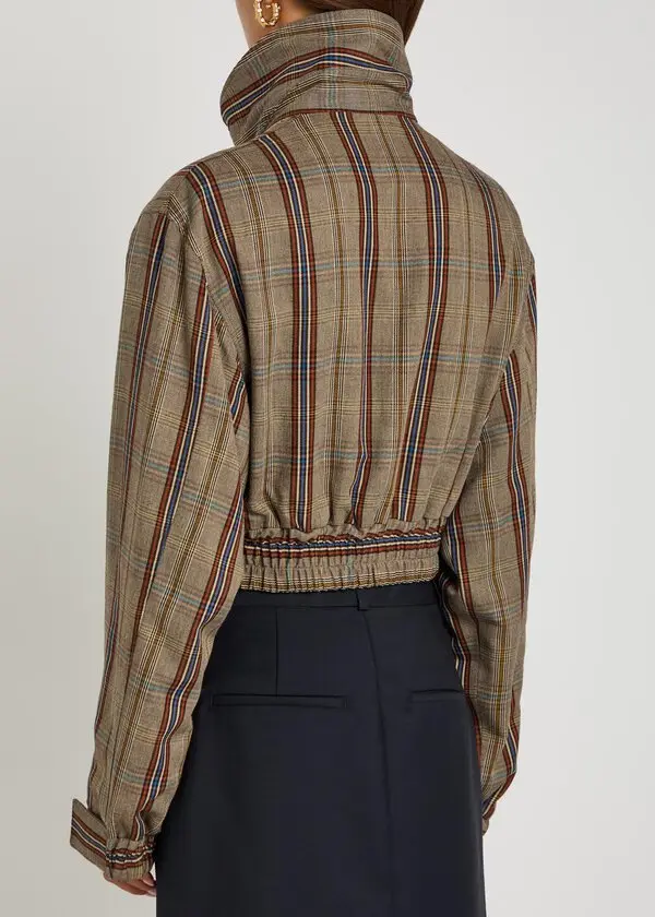 VIVIENNE WESTWOOD Memphis Plaid Woven Bomber Jacket