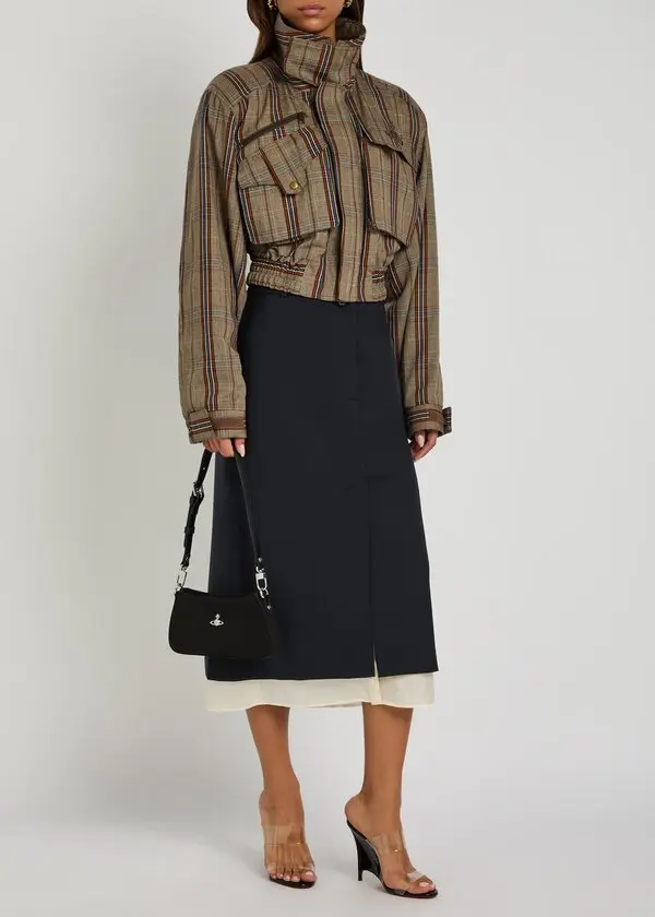 VIVIENNE WESTWOOD Memphis Plaid Woven Bomber Jacket