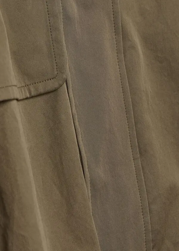FRAME Belted Cotton Trench Jacket