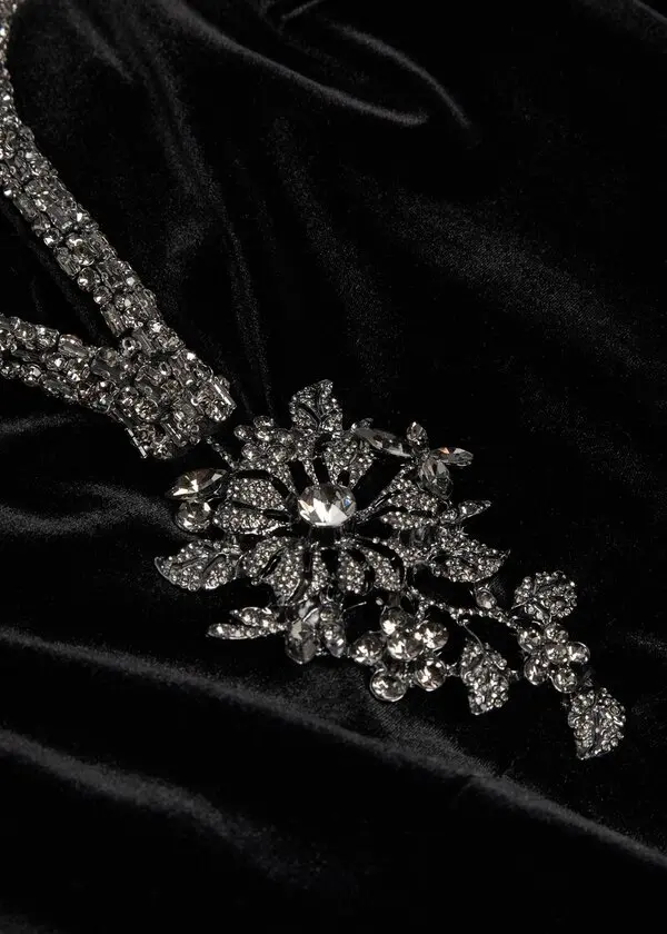 SELF-PORTRAIT Embellished Velvet Gown