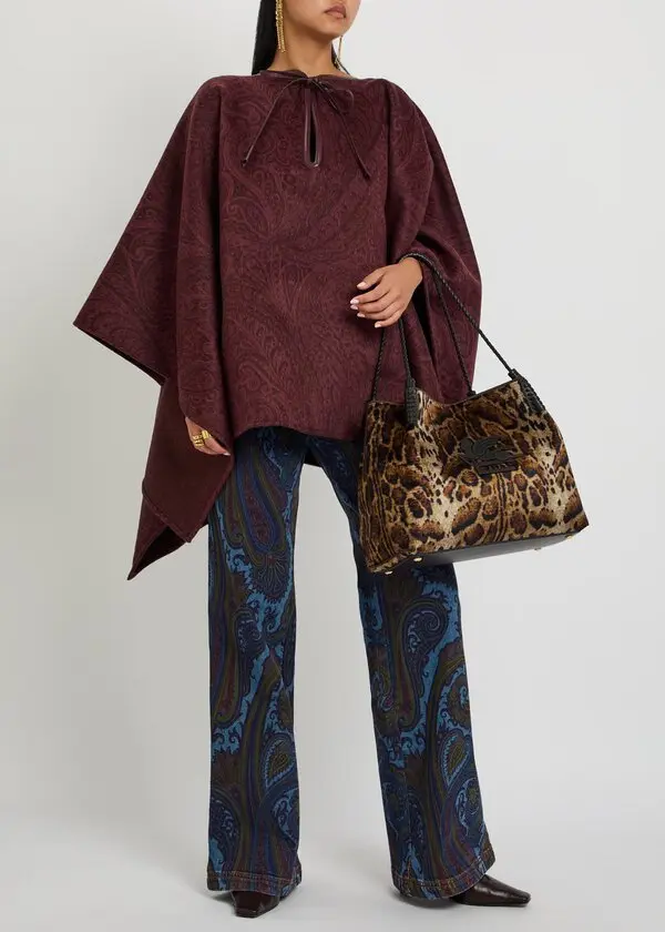 Etro Paisley-print Wool-blend Cape