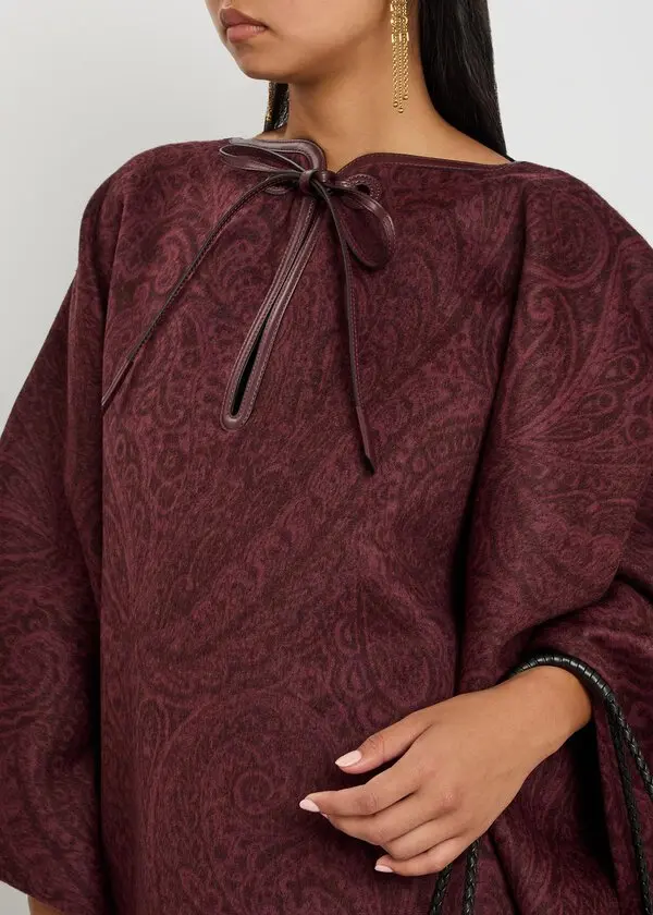 Etro Paisley-print Wool-blend Cape