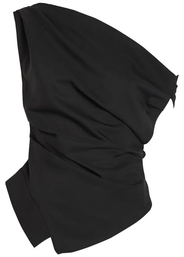 RÓHE Asymmetric Off-the-shoulder Top With Lapel Detail
