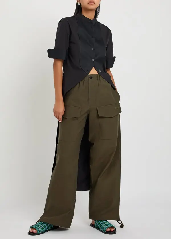 JW Anderson Bib Cotton-poplin Shirt