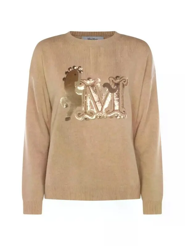 Max Mara Oversized Wool And Cashmere Sweater - Neutrals