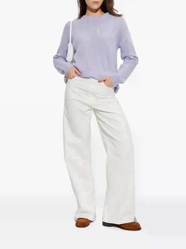 LISA YANG Lova Ribbed-trim Sweater - Purple