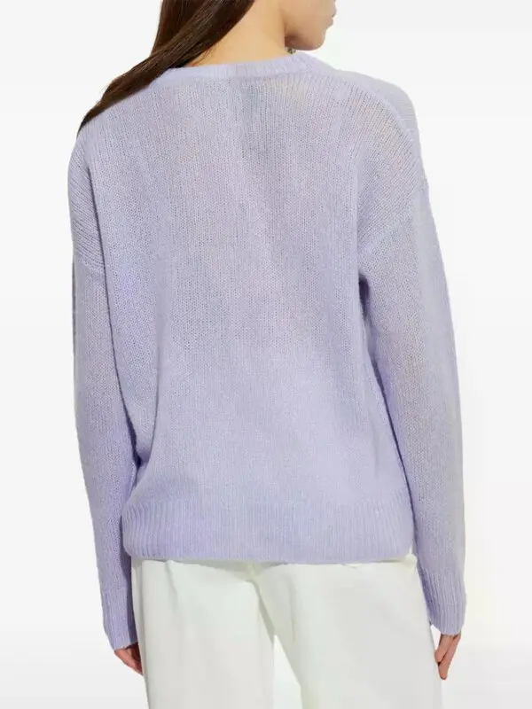 LISA YANG Lova Ribbed-trim Sweater - Purple