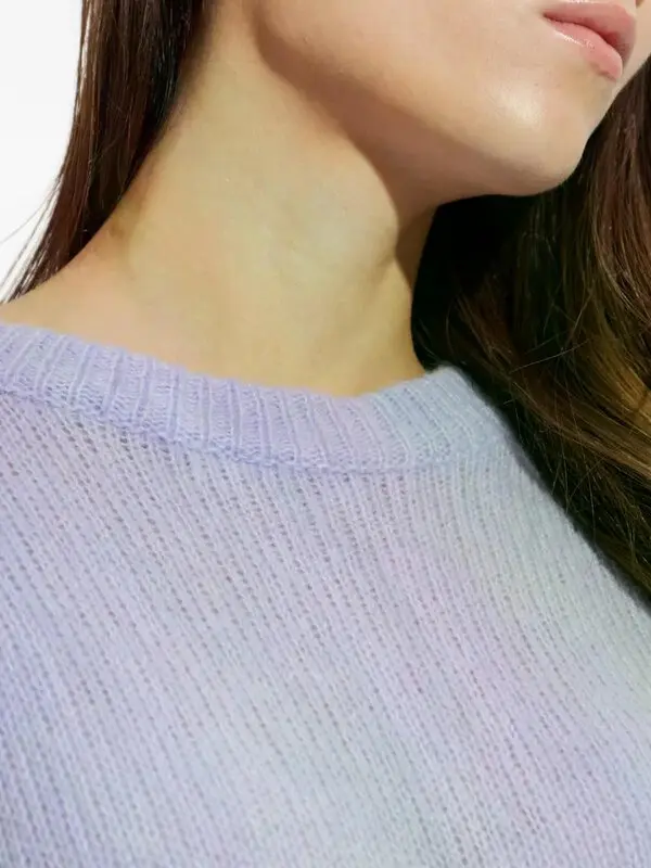 LISA YANG Lova Ribbed-trim Sweater - Purple