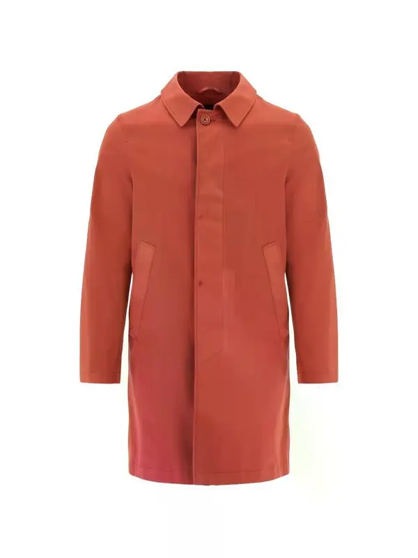 Herno Concealed-front Coat - Orange