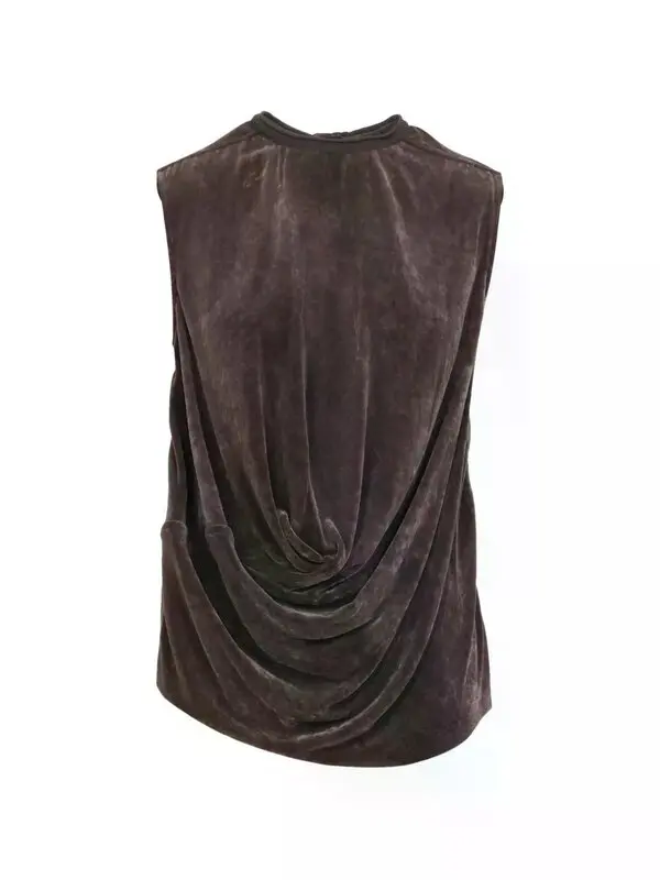 Rick Owens Draped Sleeveless Top