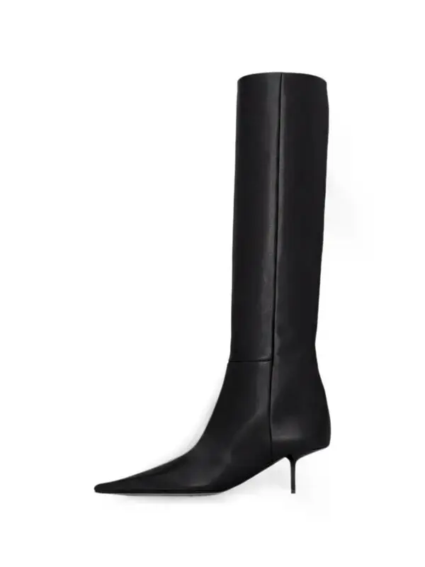 Saint Laurent Pointed-toe Knee-high Boots