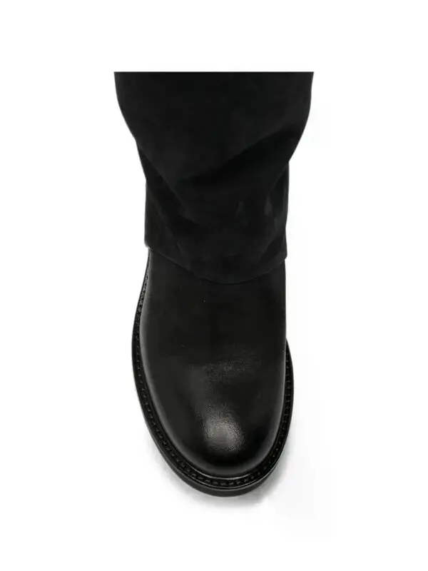 METISSE Fold-over Leather Boots