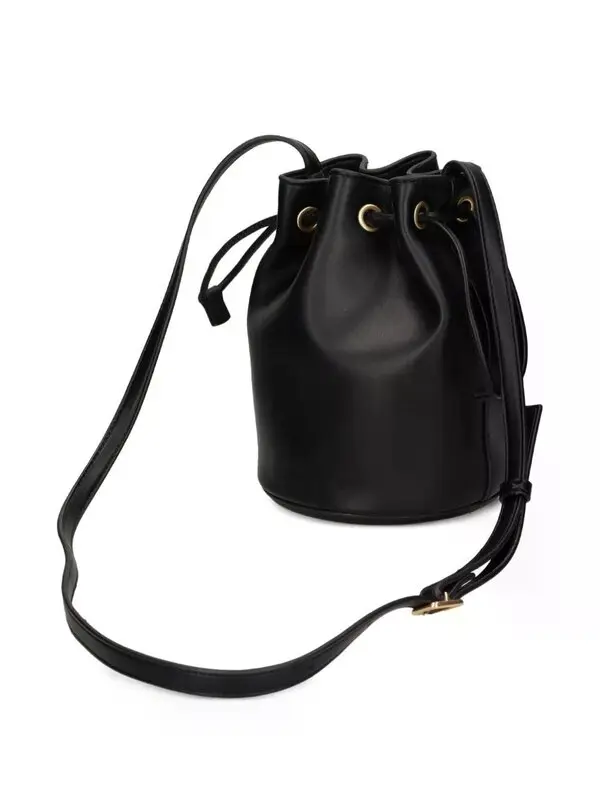 Calvin Klein Plaque Bucket Bag - Black