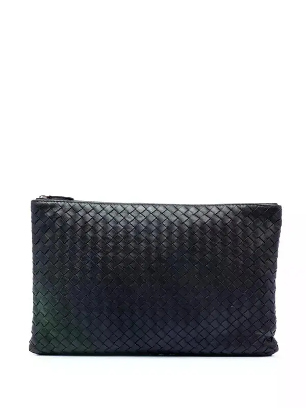 Bottega Veneta Nappa Intrecciato Clutch Bag - Black