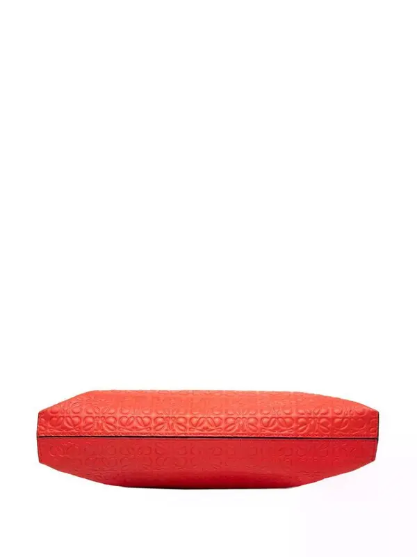 Loewe Embossed Calfskin Anagram Repeat T Pouch Clutch Bag