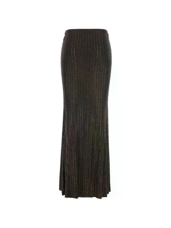 VENUJA Malibu Crystal-embellished Maxi Skirt - Brown