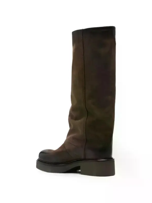METISSE Leather Pull-on Boots