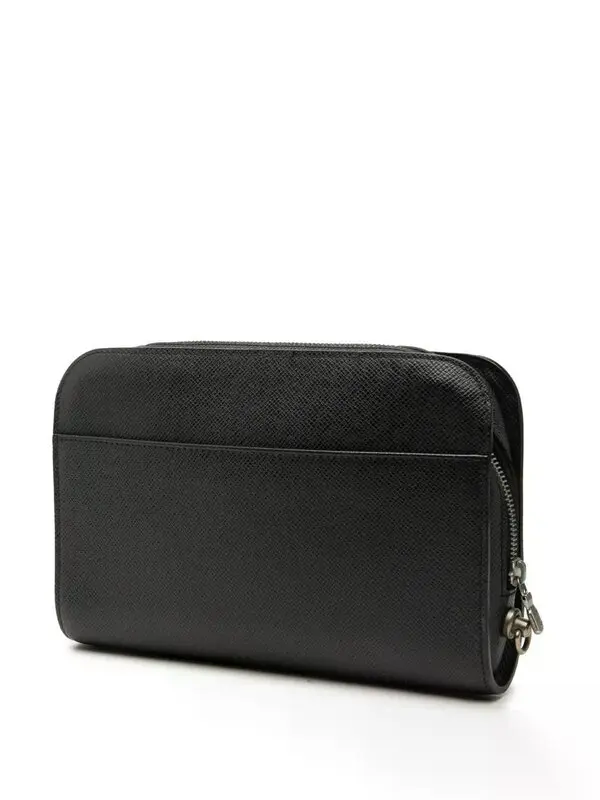 LOUIS VUITTON Taiga Leather Pochette Baikal Clutch Bag