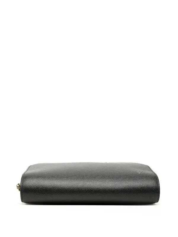 LOUIS VUITTON Taiga Leather Pochette Baikal Clutch Bag