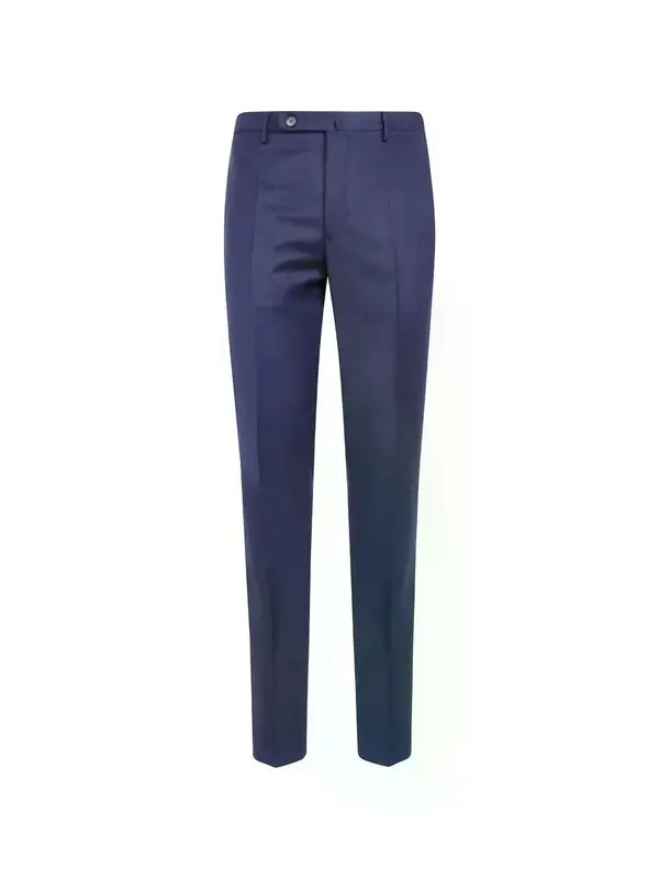 Incotex Pressed Crease Wool Trousers