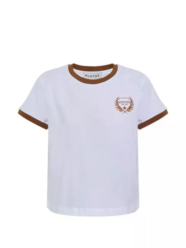 Munthe Vagary Embroidered T-shirt - White
