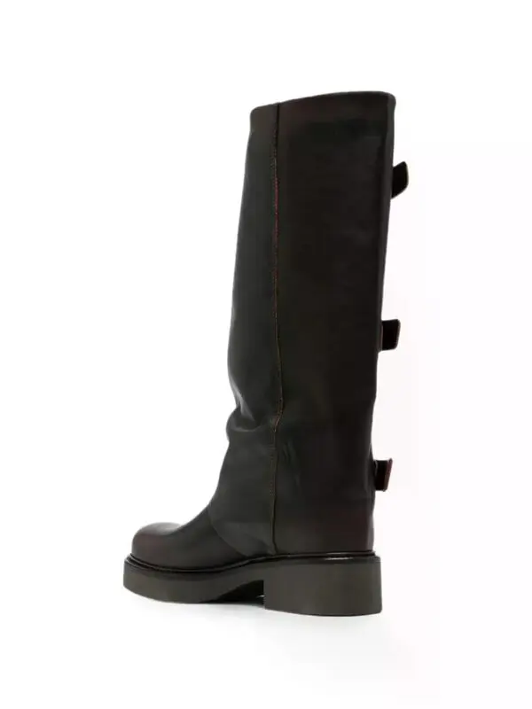METISSE Buckled Leather Boots
