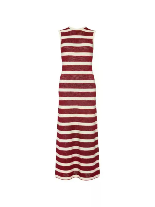 ERES Striped Open-back Maxi Dress