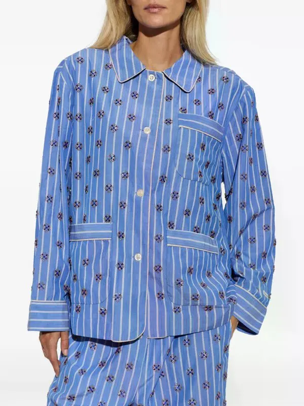 Munthe Embellished Striped Shirt