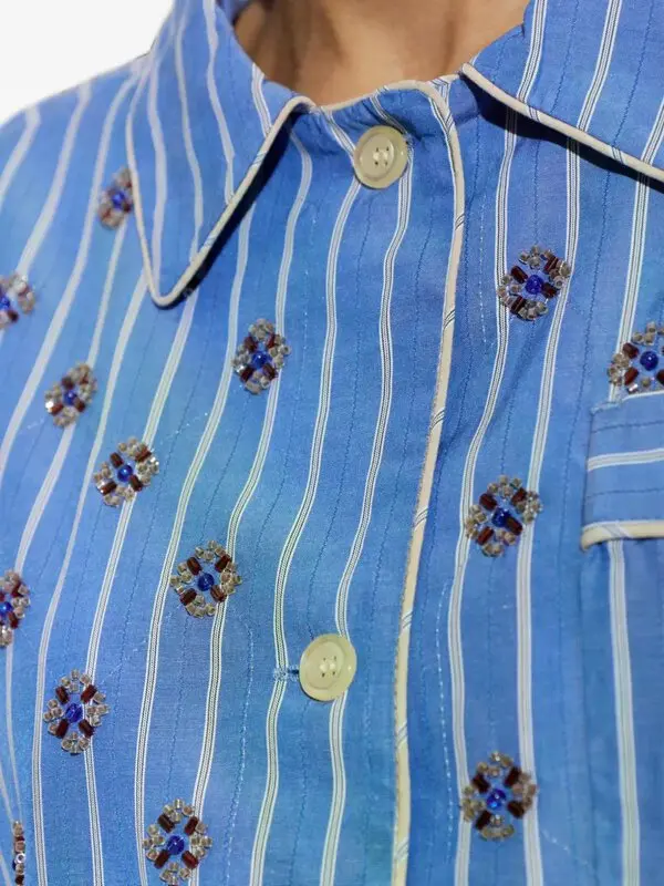 Munthe Embellished Striped Shirt