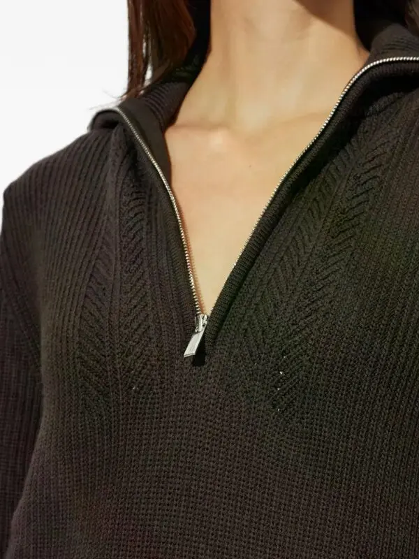Paul & Shark Half-zip Wool Cardigan