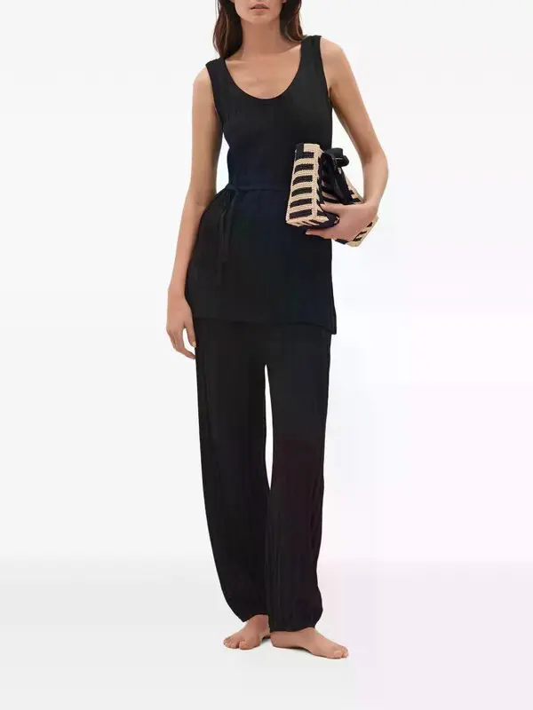 ERES Voyageur Striped Raffia Tote Bag