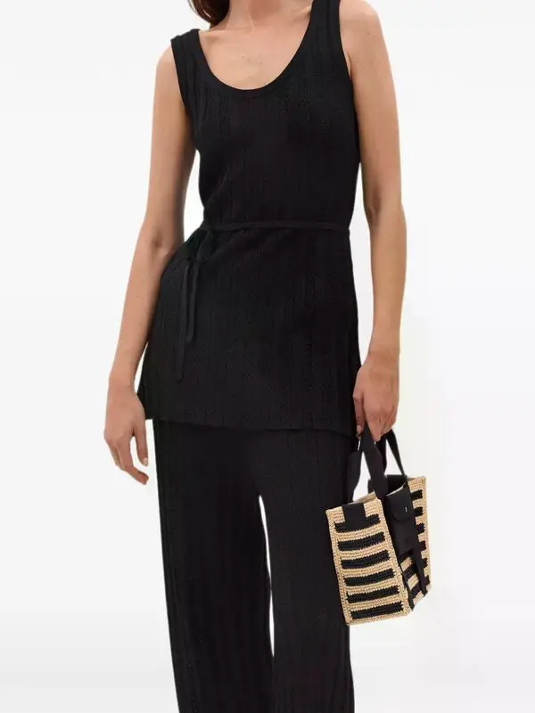 ERES Voyageur Striped Raffia Tote Bag