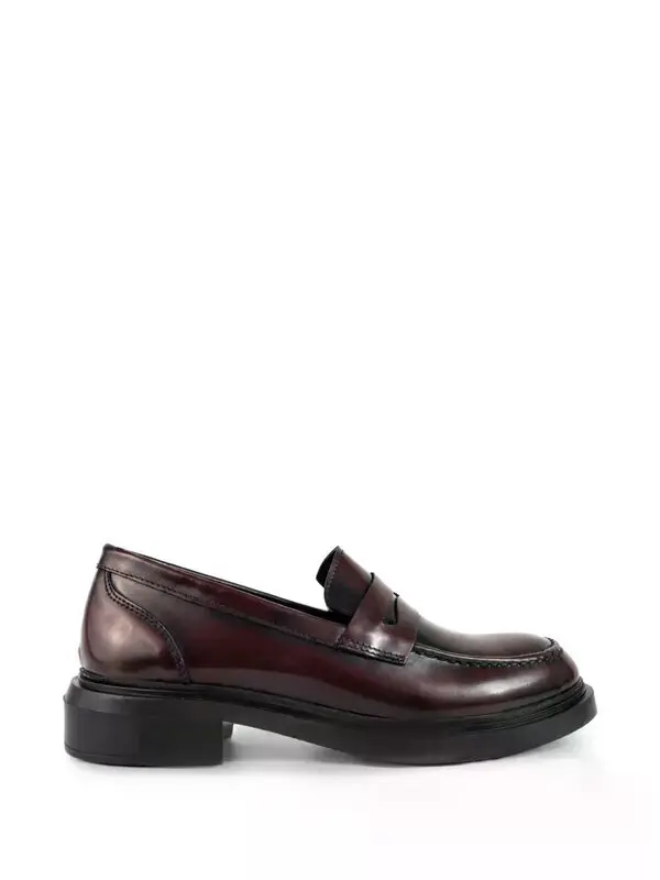 SERGIO MORETTI FIRENZE Polished Leather Loafers