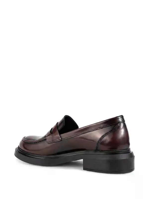 SERGIO MORETTI FIRENZE Polished Leather Loafers