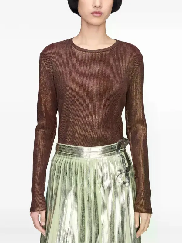 MAISON MARGIELA Foiled Ribbed T-shirt