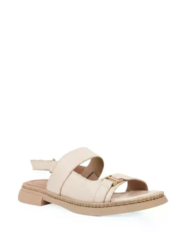 SERGIO MORETTI FIRENZE Logo-plaque Touch-strap Sandals