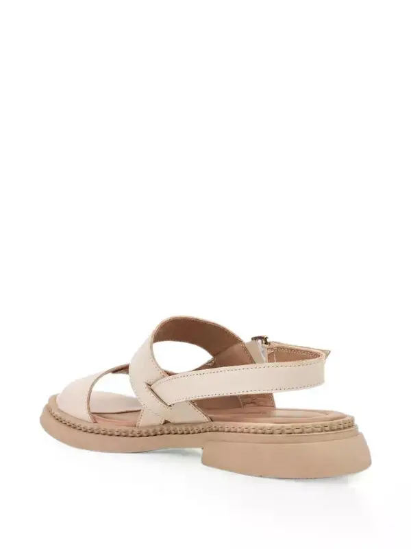 SERGIO MORETTI FIRENZE Logo-plaque Touch-strap Sandals