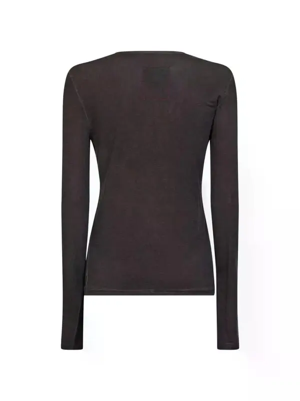UMA WANG Twisted Draped Long-sleeve Top