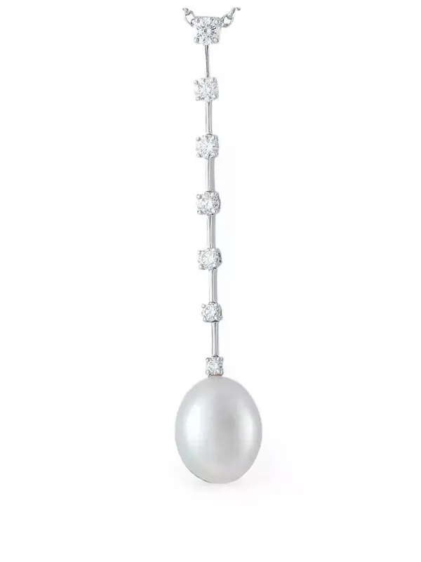 ASSAEL Pearl And Diamond Drop Necklace