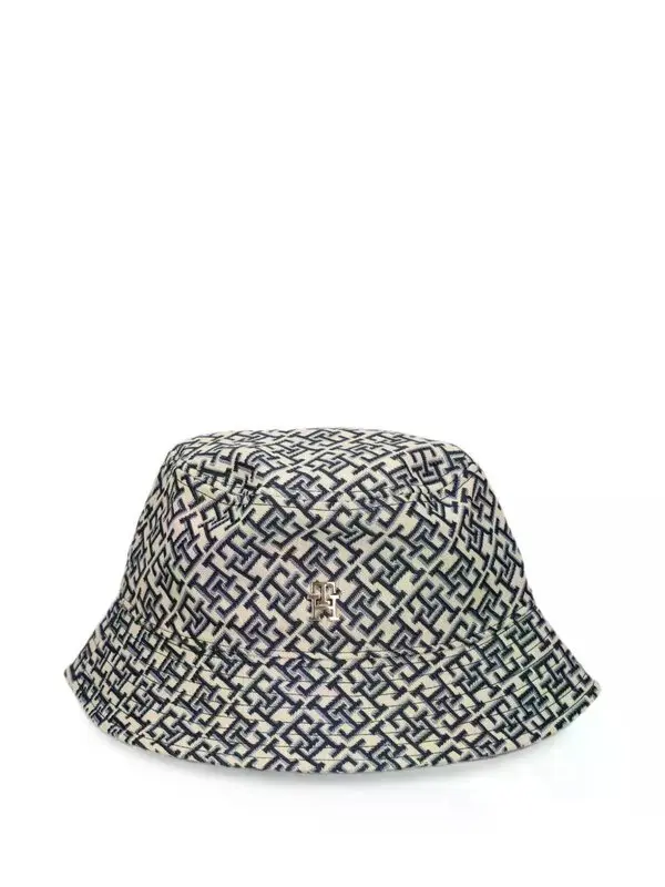 Tommy Hilfiger Monogram Jacquard Bucket Hat - Neutrals