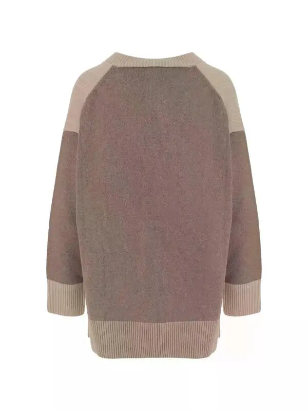NICCOLO PASQUALETTI Color-block Asymmetrical Cardigan