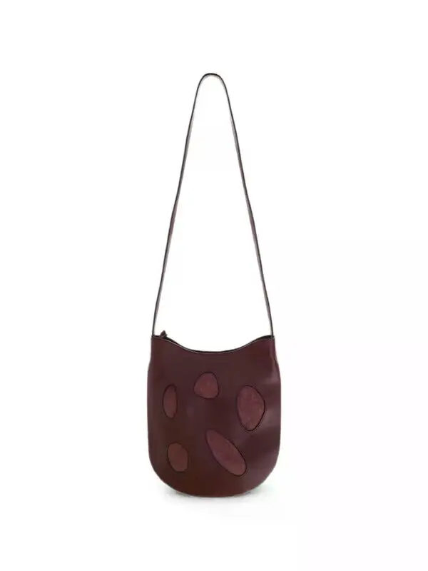 NICCOLO PASQUALETTI Suede-accent Leather Shoulder Bag