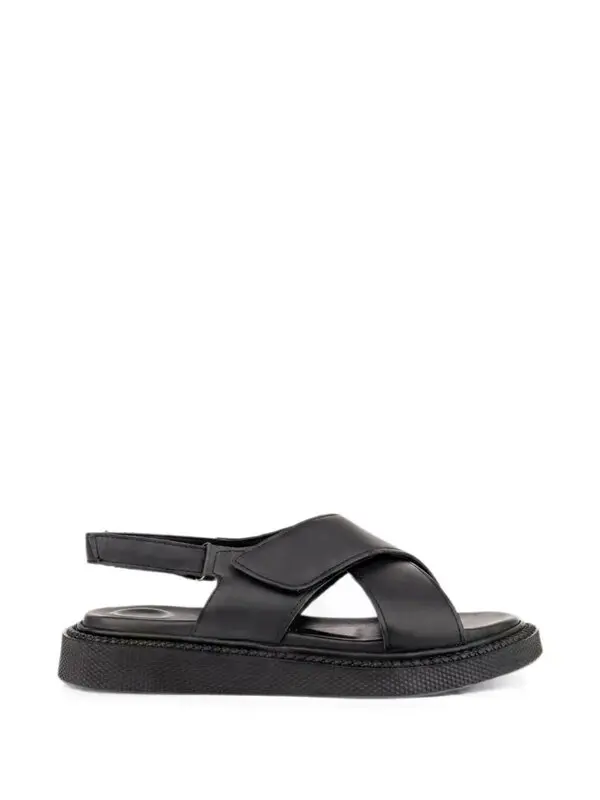SERGIO MORETTI FIRENZE Crossover-strap Touch-strap Sandals