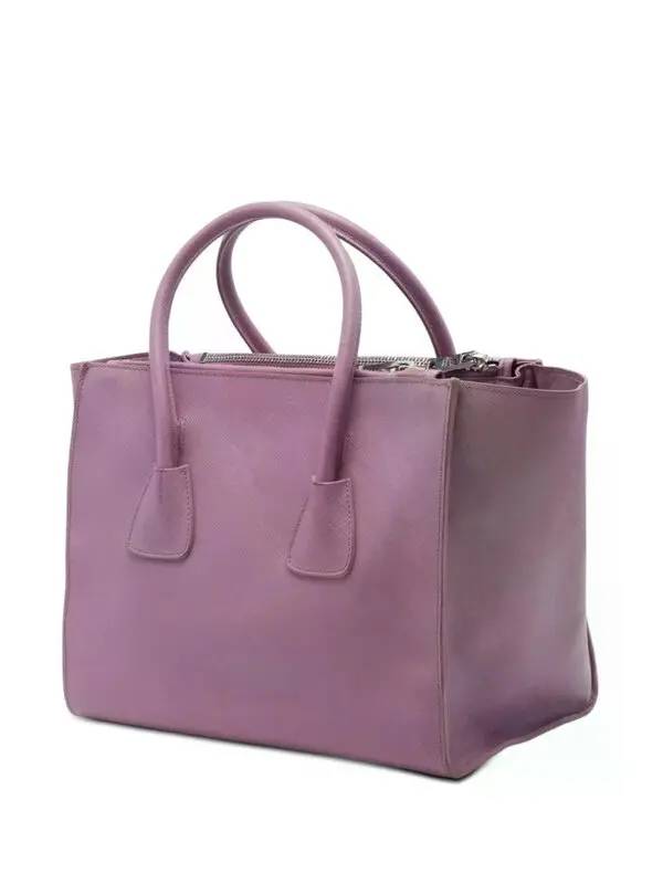 Prada Saffiano Leather Twin Pocket Satchel