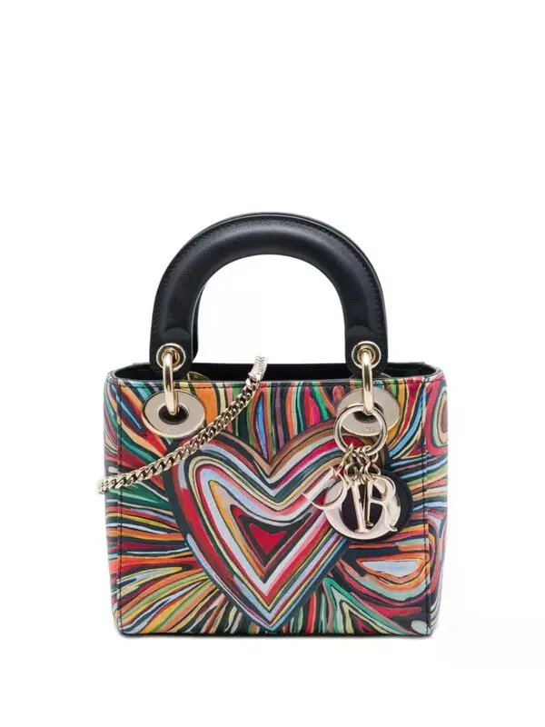 Dior 2018 Limited Edition Dioramour Mini Calfskin Lady Satchel - Red