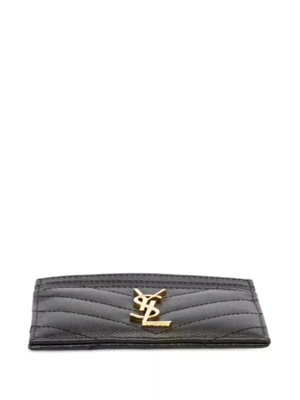 Saint Laurent 2023 Grain De Poudre Cassandre Matelasse Case Card Holder